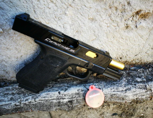 Double Bell Glock G19 TTI Combat Master John Wick (Gas) - Gel Blaster ...