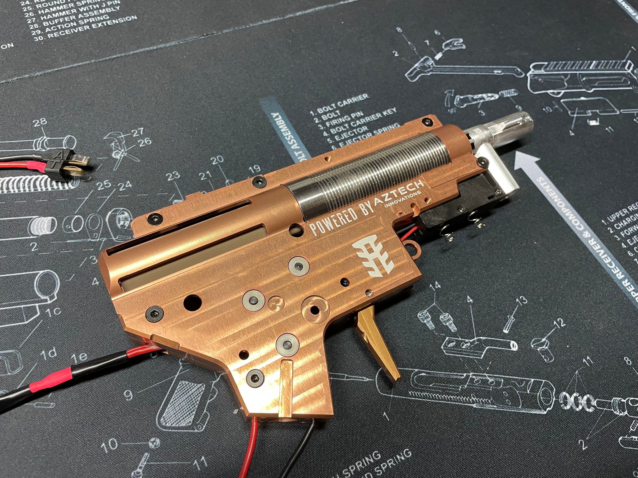 Aztech Scythe V2 complete build drop in CNC Gearbox - Gel Blaster Part